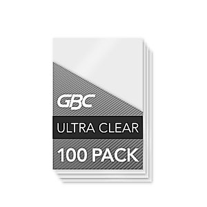 GBC Swingline Laminating Sheets, Thermal Laminating Pouches, Badge/ID Card Size, 10 Mil, HeatSeal LongLife, 100 Pack (3202104)