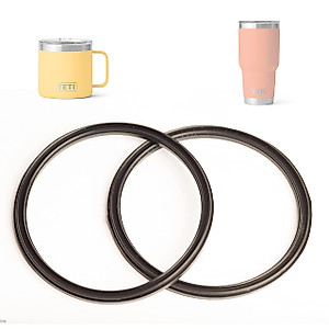 2 Pack New OEM Replacement Rubber Lid Seals for 14 or 30 Ounce Insulated Stainless Steel Tumbler Lids Such As Yeti RTIC Ozark Trail Mossy Oak Atlin Beast
