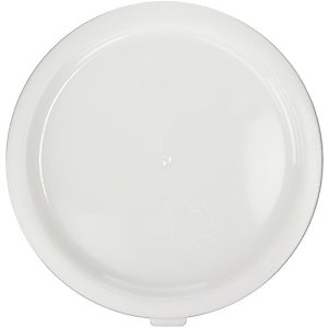 Cambro RFSC12148 White Poly Lid for 12 / 18 / 22 Qt Round Containers(Pack of 6)