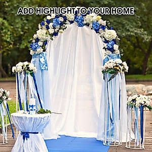 Giantex Garden Arbor, 7.2FT Wedding Arch Garden Trellis with 8 Stakes, Metal Garden Arch for Climbing Plants Vines Rose, Outdoor Archway for Wedding Bridal Party Lawn Decoration, Easy Assembly