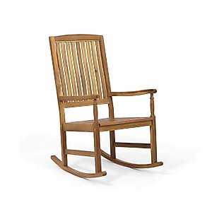 Christopher Knight Home Arcadia Outdoor Wood Rocking Accent, 23 "W x 32 "D x 43.5 "H, Teak