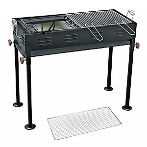 TAMYID Charcoal Grills, Thickened BBQ Grill Camping Wood Charcoal High Temperature Stainless Steel Barbecue Net Home Family Outdoor Portable BBQ Tools