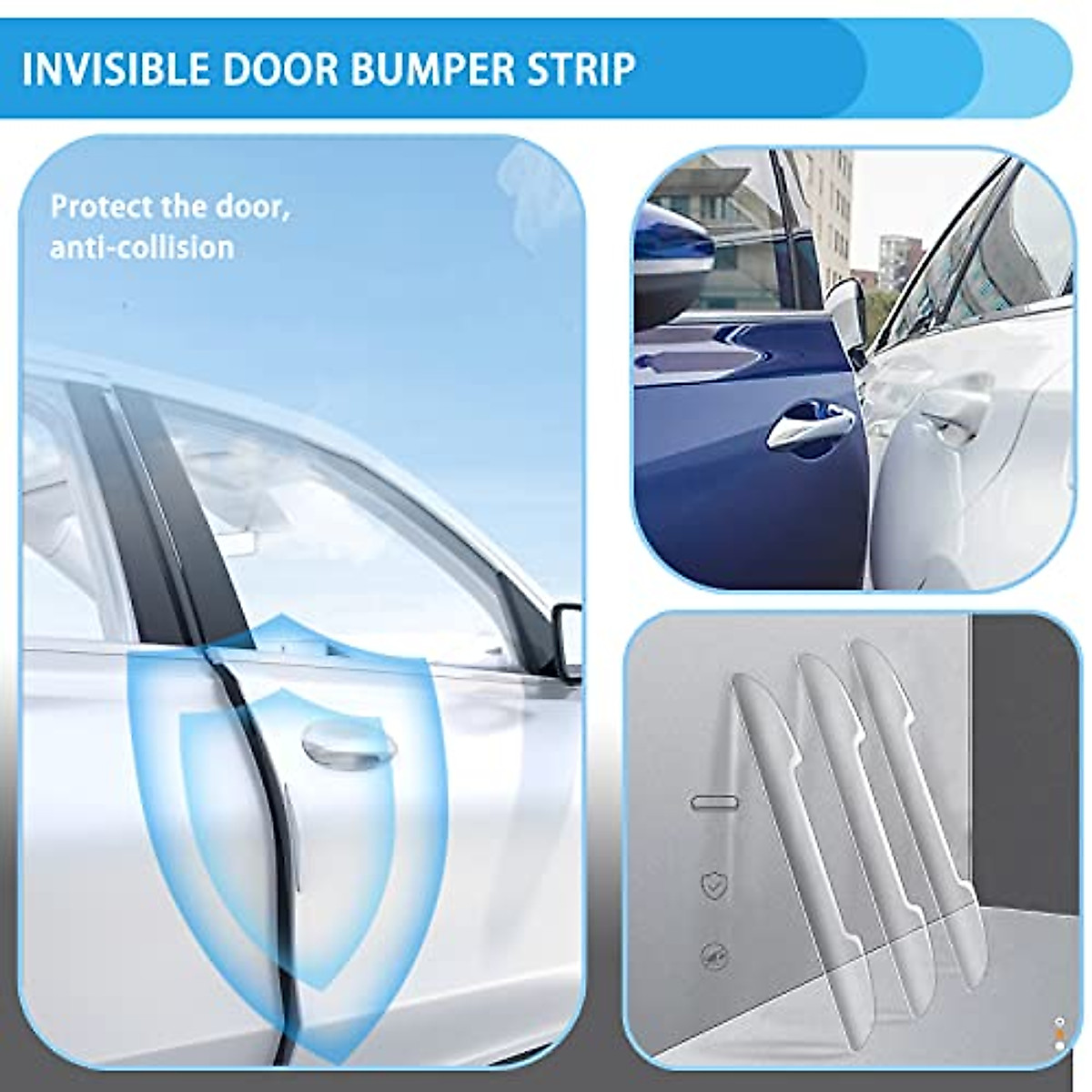 CKLJTL 4-in-1 Car Non-Slip Phone Pad - Universal 360Rotation Dash Holder - Multifunctional Car Dashboard Organizer Tray - Anti Slip Mat - Sticky Pad - Gift - White