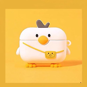 Cute Duck Case for Airpod Pro/Pro 2 Gen Cases 2022, Funny 3D Cartoon Kawaii Cool Air pods Pro 2nd Generation Silicone Cases for Apple AirPods Pro with Keychain for Boys Girls Kids Teen