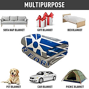 HommomH 60" x 80" Blanket Throw Comfort Warmth Soft Cozy Air Conditioning Easy Care Machine Wash US Air Force