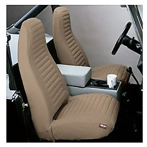 Bestop 2922437 Spice Seat Covers for Front High-Back Seats - Jeep 1992-1994 Wrangler; Sold As Pair; Fit Factory Seats