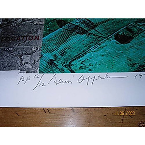 DENNIS OPPENHEIM ORIG LTD ED SIGNED & DESIGNATED Feather Ridge