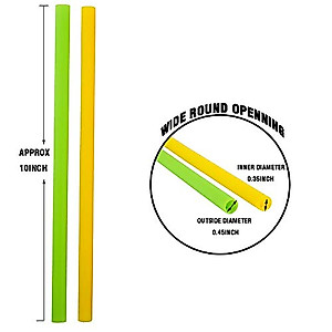 Mcool Silicone Straws 8Pcs Straight Smoothies straws for 30&20 oz Tumblers-Reusable Straws Extra Long for Yeti/Rtic/Ozark +4 Brushes+ 1 Red Storage Pouch