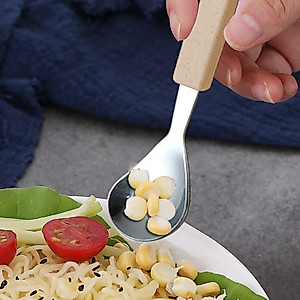 VANRA 3-Piece Children Utensils Set 18/10 Stainless Steel Child Flatware Set Silverware Knife Spoon Fork Set with Travel Case for Kids Lunch Box