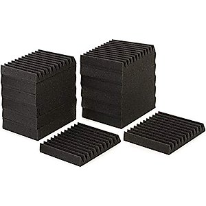 Auralex 2 Inches Studiofoam Wedgies 1 X1 FootAcoustic Panel 24-Pack - Charcoal