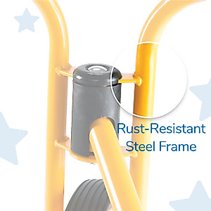 Children’s Factory MyRider 3 Wheel V Scooter for Kids, Girls & Boys Micro Scooter, Homeschool/Daycare/Preschool Outdoor Play Equipment, Yellow/Blk