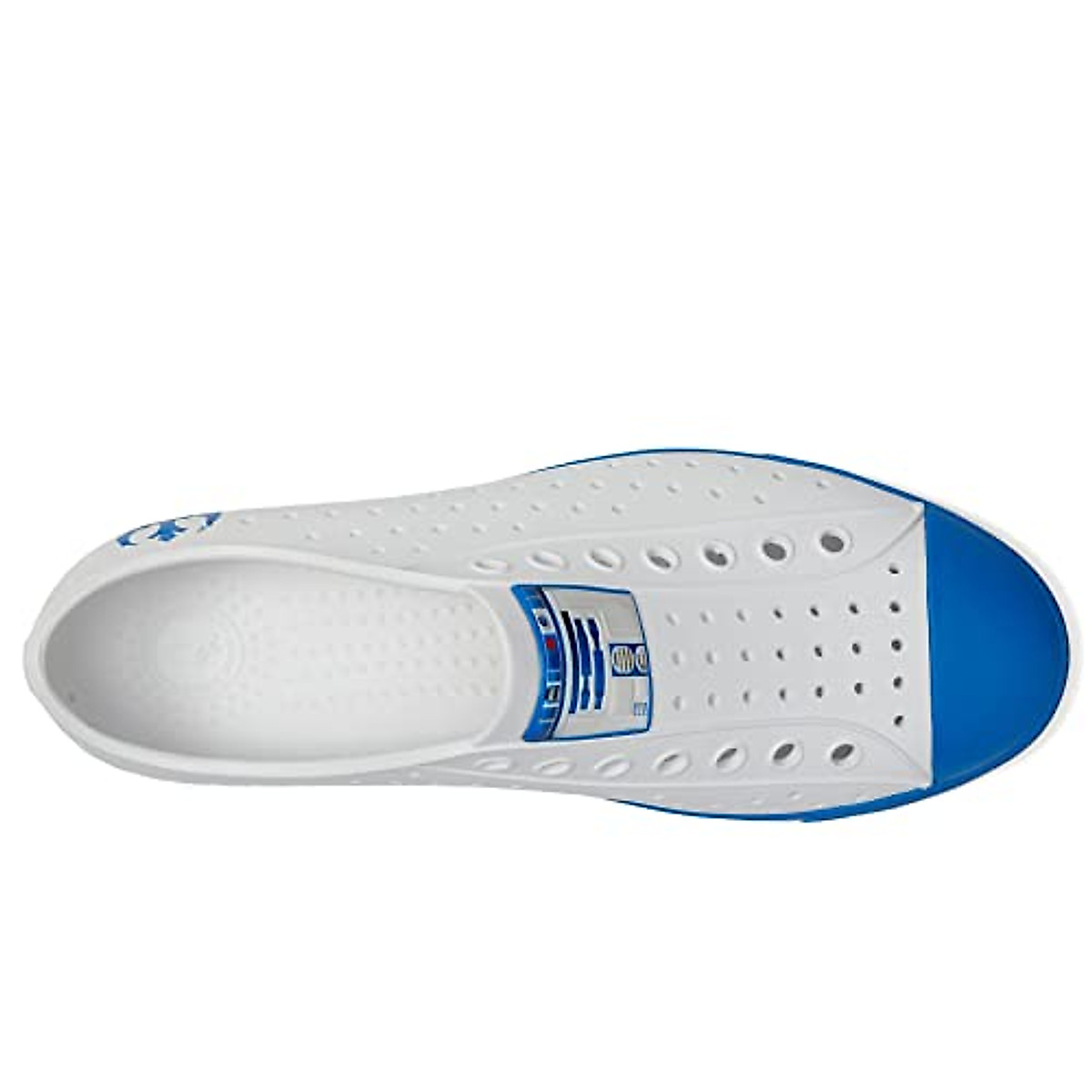 Native Shoes Jefferson Star Wars Print Shell White/Beep Blue/R2d2 Men's 6, Women's 8 Medium