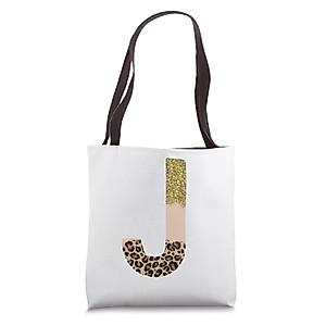 Personalized Initial Letter J - Monogrammed Tote Bag