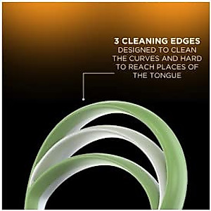 DenTek Fresh Breath Tongue Cleaner, 1 Count. (Pack of 5)