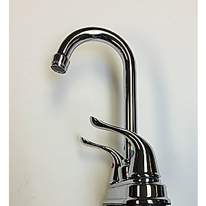 StoneCrest Dual Control 4" Metal Bar Faucet with Tea-Pot Style Handles, Chrome Finish.