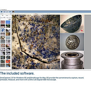 Dino-Lite USB Digital Microscope AM4111T - 1.3MP, 10x - 50x, 220x Optical Magnification, Microtouch