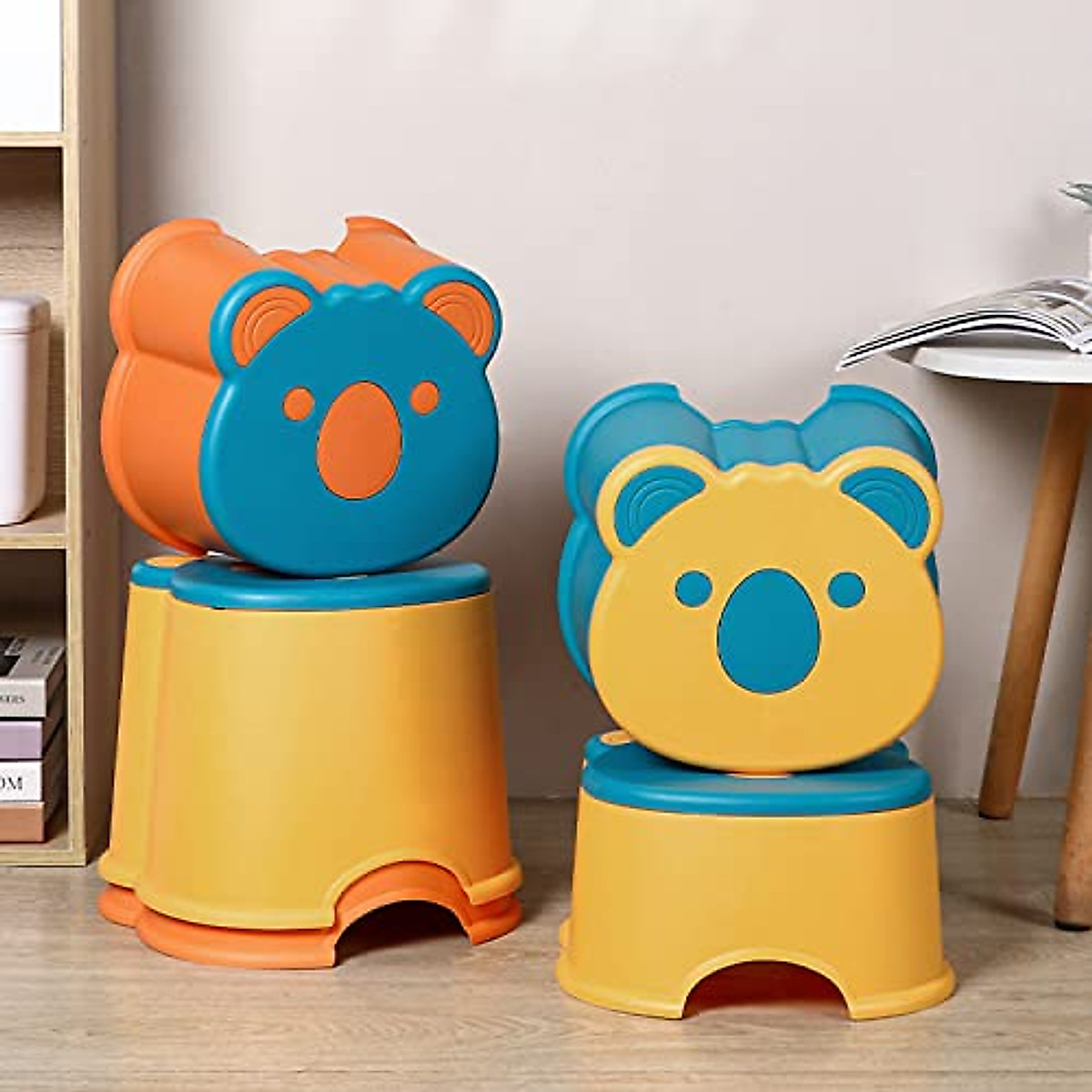 Gloexeolg Cute Koala Small Step Stool for Kids Toddlers Bathroom Sink Toilet Potty Training