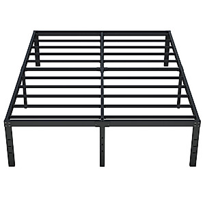 Maenizi Full Size Bed Frame No Box Spring Needed, 16 Inch Heavy Duty Metal Platform Bed Frame Full Support Up to 3000 lbs, Easy Assembly, Noise Free, Black