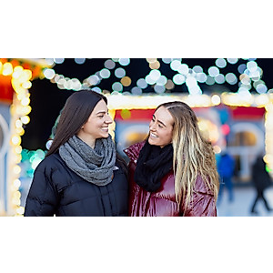 Funky Junque Infinity Scarf - Black (Solid)