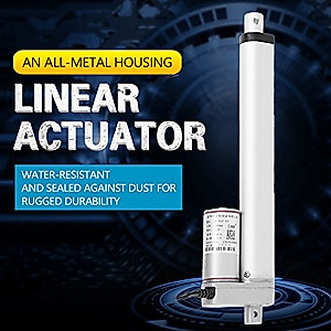 Electric Linear Actuator,DC 12V 750N Force 150-700mm Stroke Waterproof Multifunction Straight Line Actuator Motor Controller for Automotive Medical Devices etc(200mm)