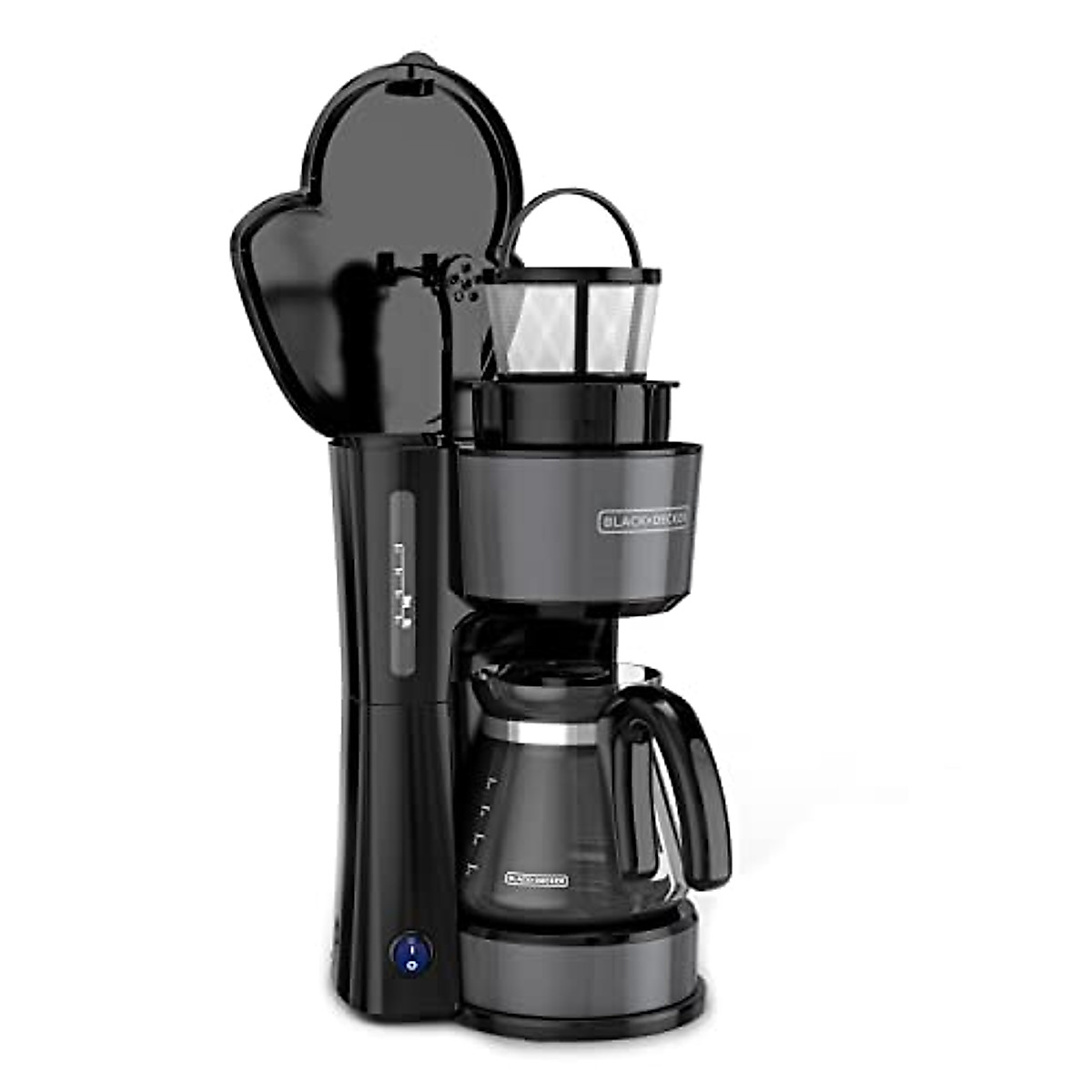 BLACK+DECKER™ 4-in-1 5-Cup* Coffee Station Coffeemaker, Black Stainless Steel