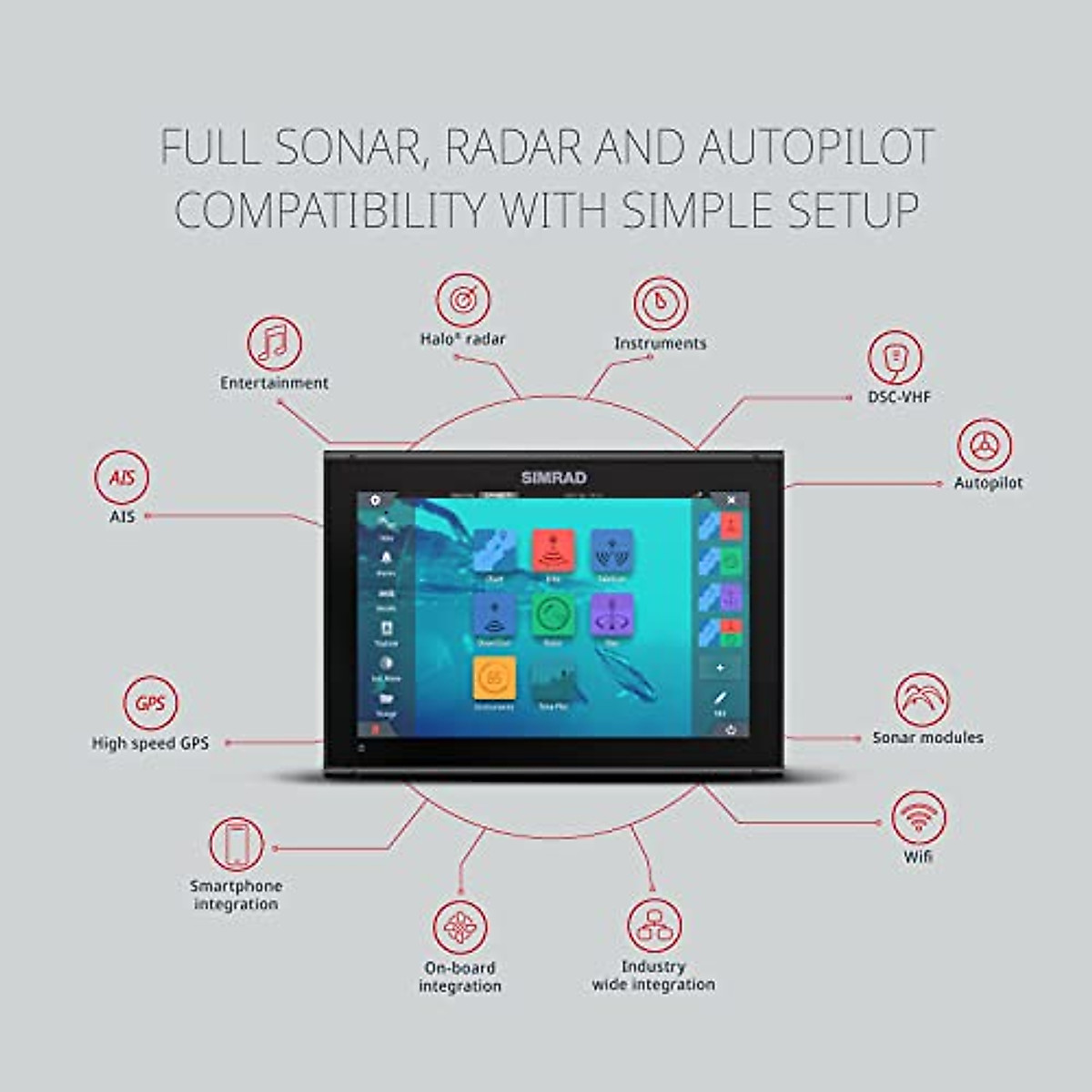 Simrad GO9 XSE - 9-inch Chartplotter with Active Imaging 3-in-1 Transducer, C-MAP DISCOVER Chart Card