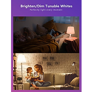 DAYBETTER Smart Light Bulbs, Alexa Light Bulbs, Smart Bulbs that Work with Alexa and Google Assistant, Color Changing Light Bulb, RGBCW WiFi & Bluetooth Dimmable LED Light Bulb, A19 E26 800LM, 10 Pack