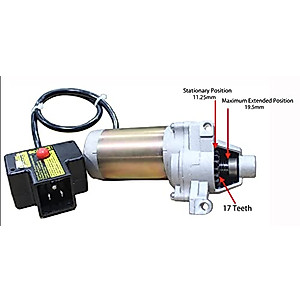 Fullas Electric Starter Motor 17 Teeth JQ170 Compatible with Cub Cadet Troy Bilt Snow Thrower Replacement 951-10645, 951-10645A, 751-10645, 751-10645A