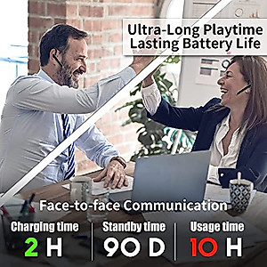 ESSONIO Headphones Bluetooth earpiece Wireless Headphones with mic Cell Phone Noise Canceling earpiece Hands-Free Headset…