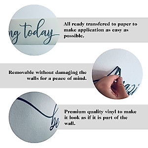 My Vinyl Story - Be Amazing Today - Wall Decals for Bedroom Inspiring Motivational Decal Quote Religious Words and Saying Sticker Sign Family Decor Removable Vinyl for Living Room Home 36x7 Inches