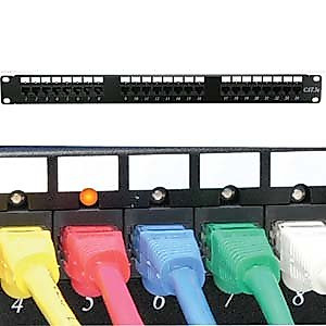 Cable Central LLC (20 Pack) Cat.6 110 Patch Panel 24Port Rackmount w/LED Indicator