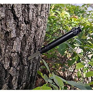 SZHOWORLD Portable Aluminium Alloy Mini Knife - Compact Pocket Knife - EDC Lightweight Daily Knife with 3Cr13 Stainless Steel Blade and Glass Breaker (Black)