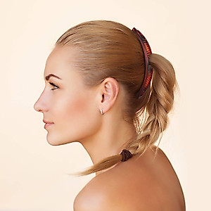 6 Pcs Banana Clip Clincher Combs Banana Combs Fishtail Fish Hair Lady Fish Shape Ponytail Banana Clip Girls Long Women Clamp Accessory for People with Less Hair