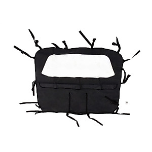 RAMPAGE PRODUCTS 90015R Windbreaker for 1980-2006 Jeep CJ, Wrangler YJ & TJ, Black Denim