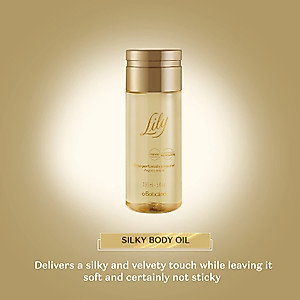 Lily Scented Body Oil, Lightweight and Fast Absorbing Moisturizing Body Oil, 5 Ounce