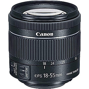 Canon EOS 4000D Camera w/ 18-55mm III Lens + Camera Case + 32GB SD Card (13pc Bundle) (Renewed)