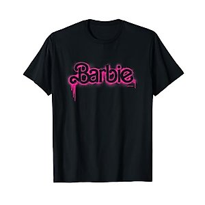 Barbie - Barbie Spray Paint Stencil Logo T-Shirt