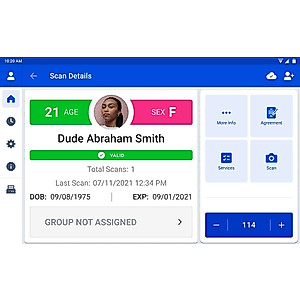 Visitor Management Bundle with Durable All-in-One 8" Android ID and Passport Scanner for Bars, Nightclubs, Gated Communities, Events, and Door Entrances – IDWare Falcon with Tabletop Stand