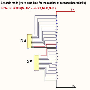 5A 3S 12V 12.6V Battery Active Equalizer BMS Balancer LFP Lifepo4 Lithium Lipo Li-ion Battery Energy Transfer Board Active Balance Equalization Module Capacitor Whole Group Balancer w/Silicone Cable