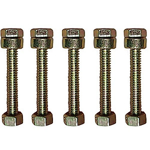 RAParts Five New Shear Pins Nuts and Spacers 703057 Fits Craftsman Dual Stage Snow Blowers Auger Housing Fits Dynamark 301172