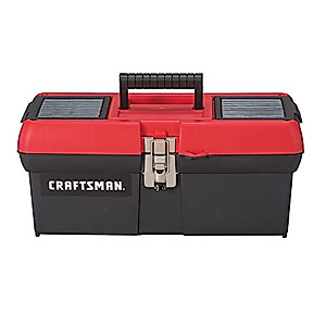 CRAFTSMAN Tool Box, Lockable, 16 in., Red/Black (CMST16901)
