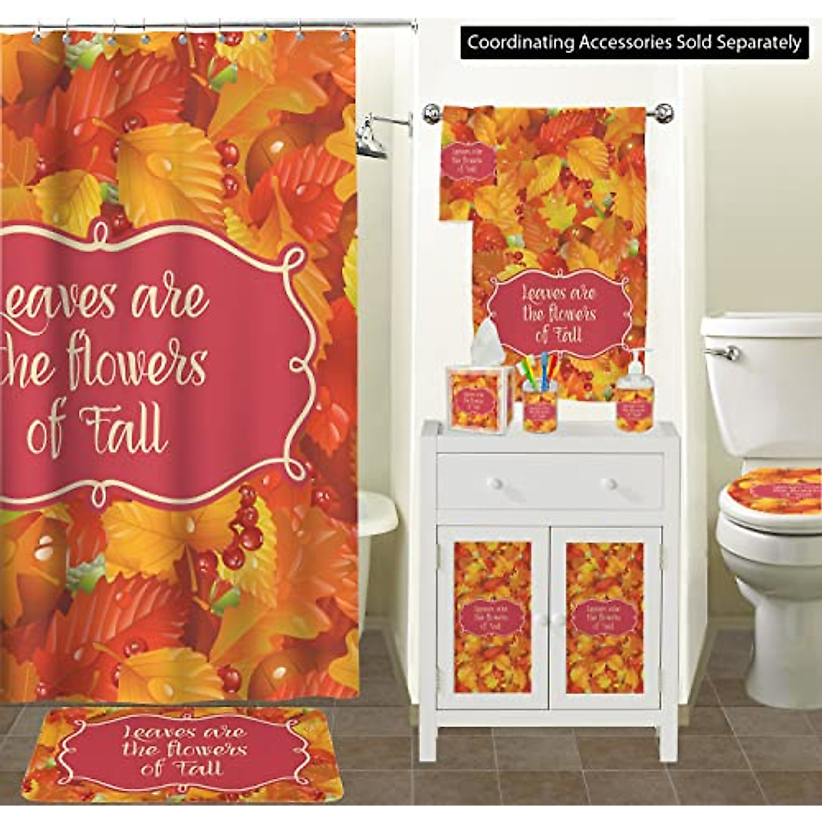 RNK Shops Fall Leaves Finger Tip Towel - Full Print