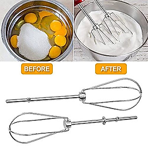 Hand Mixer Beaters W10490648 Hand Mixer Attachment Beaters Replace W10490648 KHM2B AP5644233 PS4082859 (2PACK)