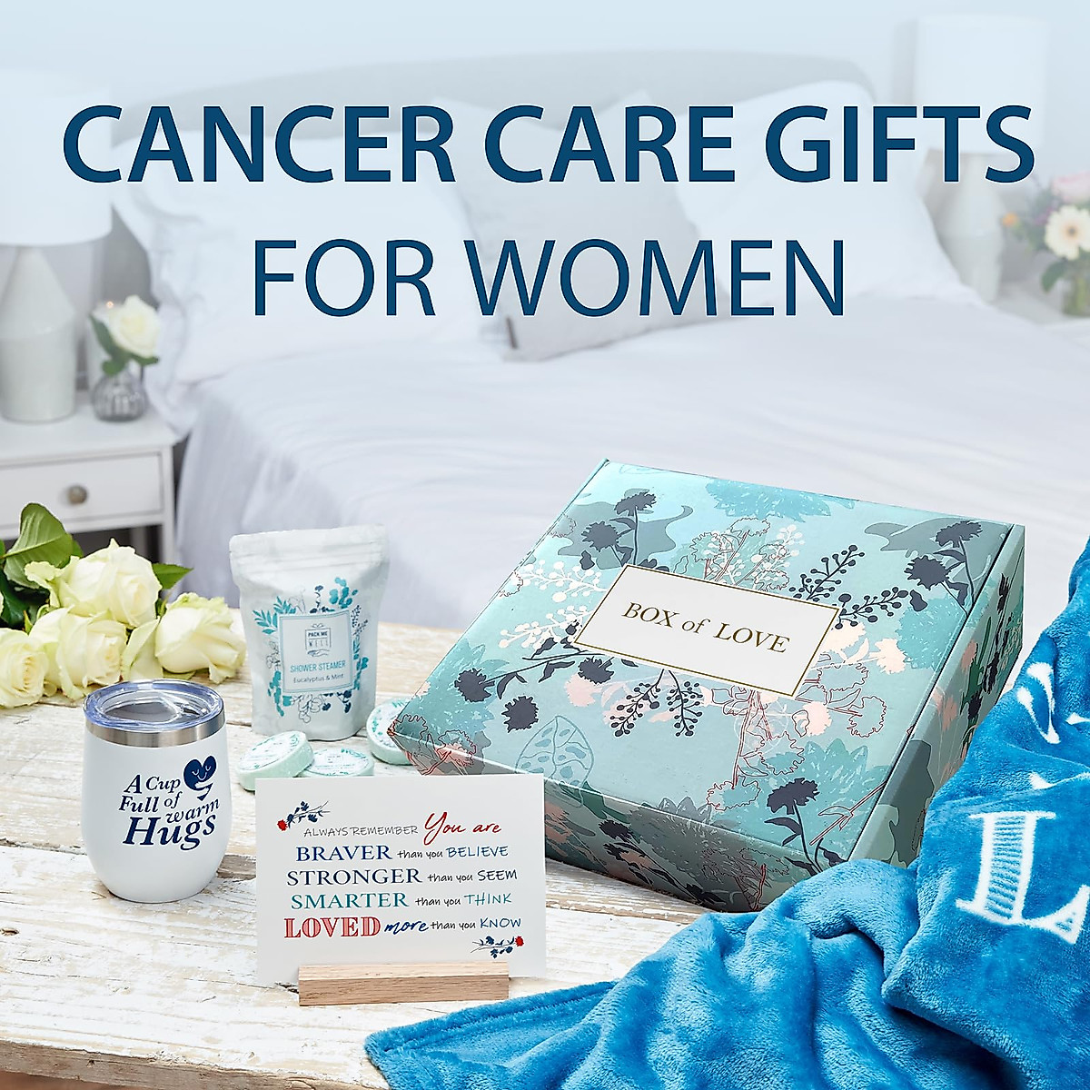 Get Well Soon Gifts for Women - Care Package for Women - Get Well Soon Gift Basket - Cancer Gifts for Women - Chemo Care Package for Women - Cancer Care Packages for Women - After Surgery Gifts