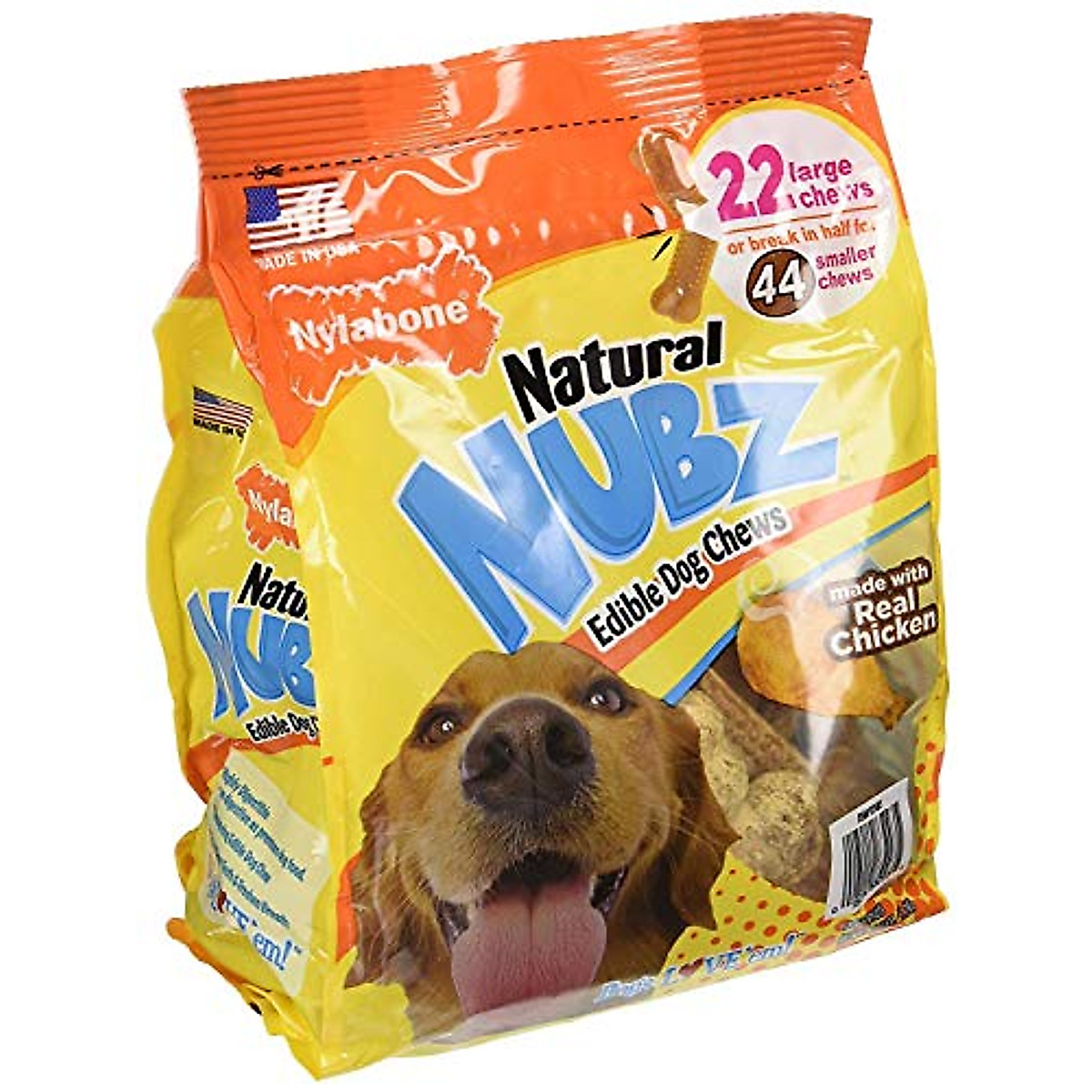 Natural Nubz Edible Dog Chews 22ct. (2.6lb bag)(Pack of 2)