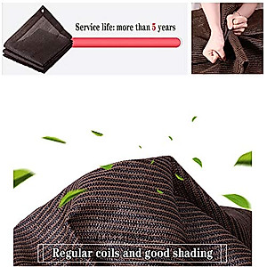 AILILI Shade Cloth 9.8x13.1ft • 16.4x19.7ft,Patio Sun Shades Brown,Lightweight Fabric,Canopy Sail,90% Shading Rate,Awning for Outdoor,for Patio, Pergola, Backyard Outdoor