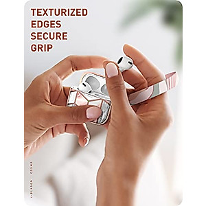 i-Blason Cosmo Series Case Designed for Airpods 3rd Generation Case, 360° Protective Stylish Airpod Case 3rd Generation Cover Compatible with Airpods 3 Case 2021 (Marble)