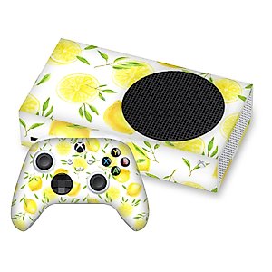 Head Case Designs Officially Licensed Katerina Kirilova Lemons Patterns Vinyl Sticker Gaming Skin Decal Cover Compatible With Xbox Series S Console and Controller Bundle