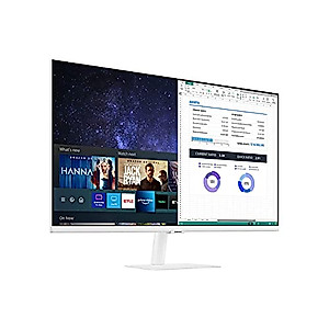 Samsung 27-Inch Class Monitor M5 Series - FHD Smart Monitor and Streaming TV (LS27AM501NNXZA, 2021 Model) (Renewed)