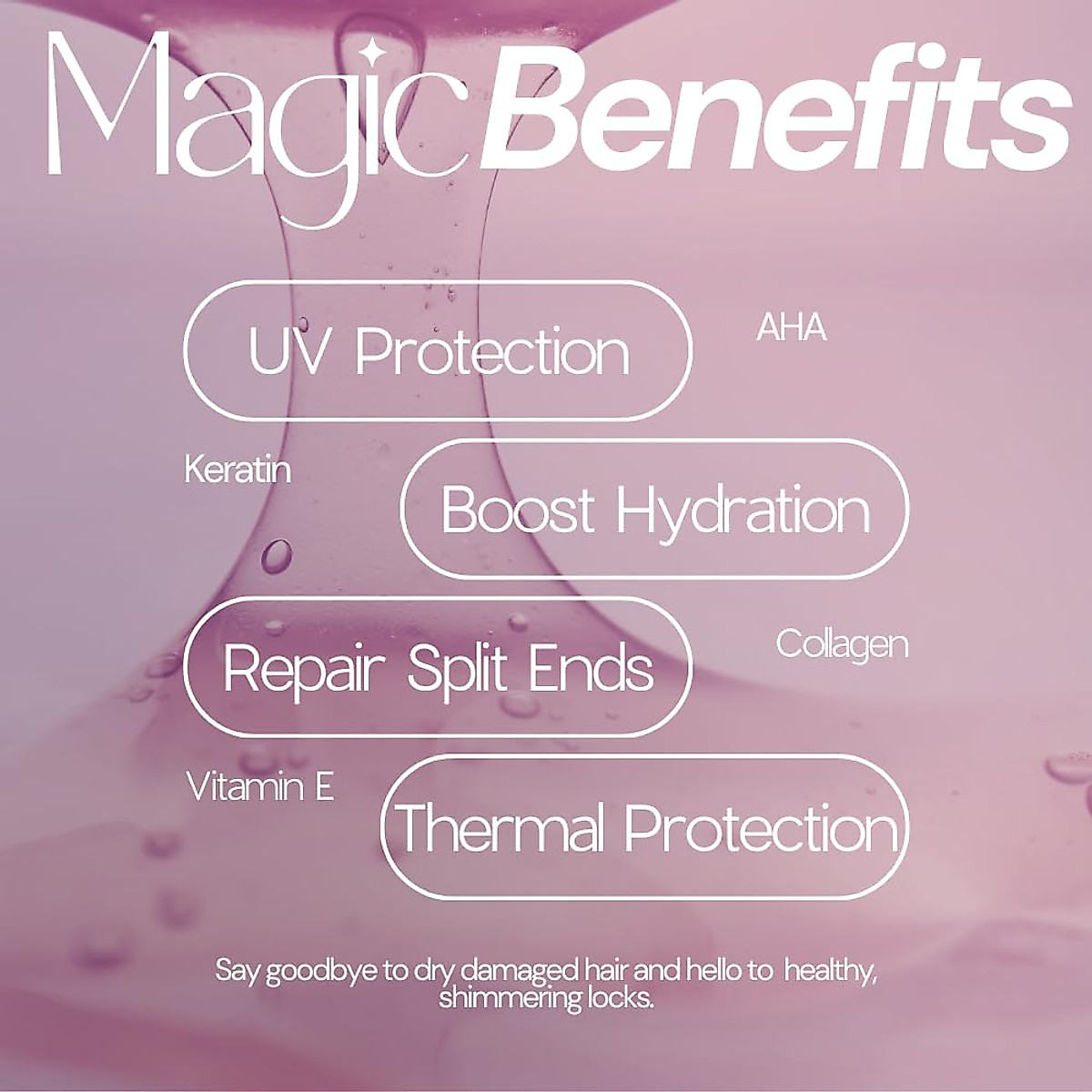 SIMPLY SMOOTH Magic Potion Shampoo Paraben Free Daily Shampoo Restore & Repair Dry, Damaged, Keratin Depleted Hair Hydrate & Create Soft, Healthy Hair For All Hair Type 8.5oz